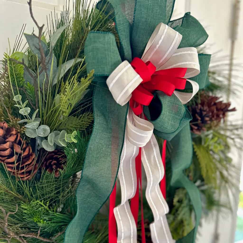 How to Make a Layered Bow for a Wreath (Step-by-Step with Photos ...