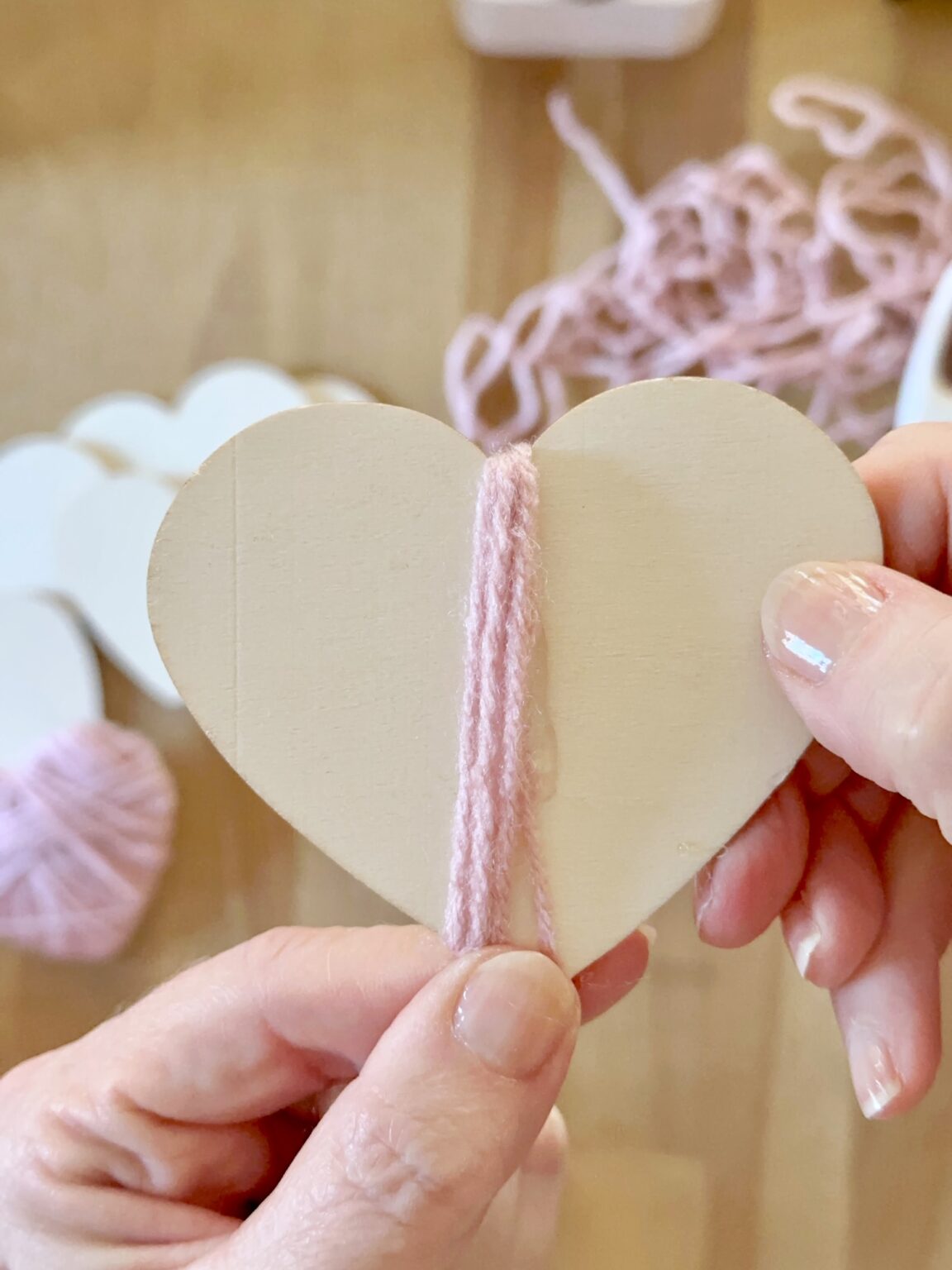 Easy DIY Yarn Heart Tree for Valentine's Day - Celebrated Nest