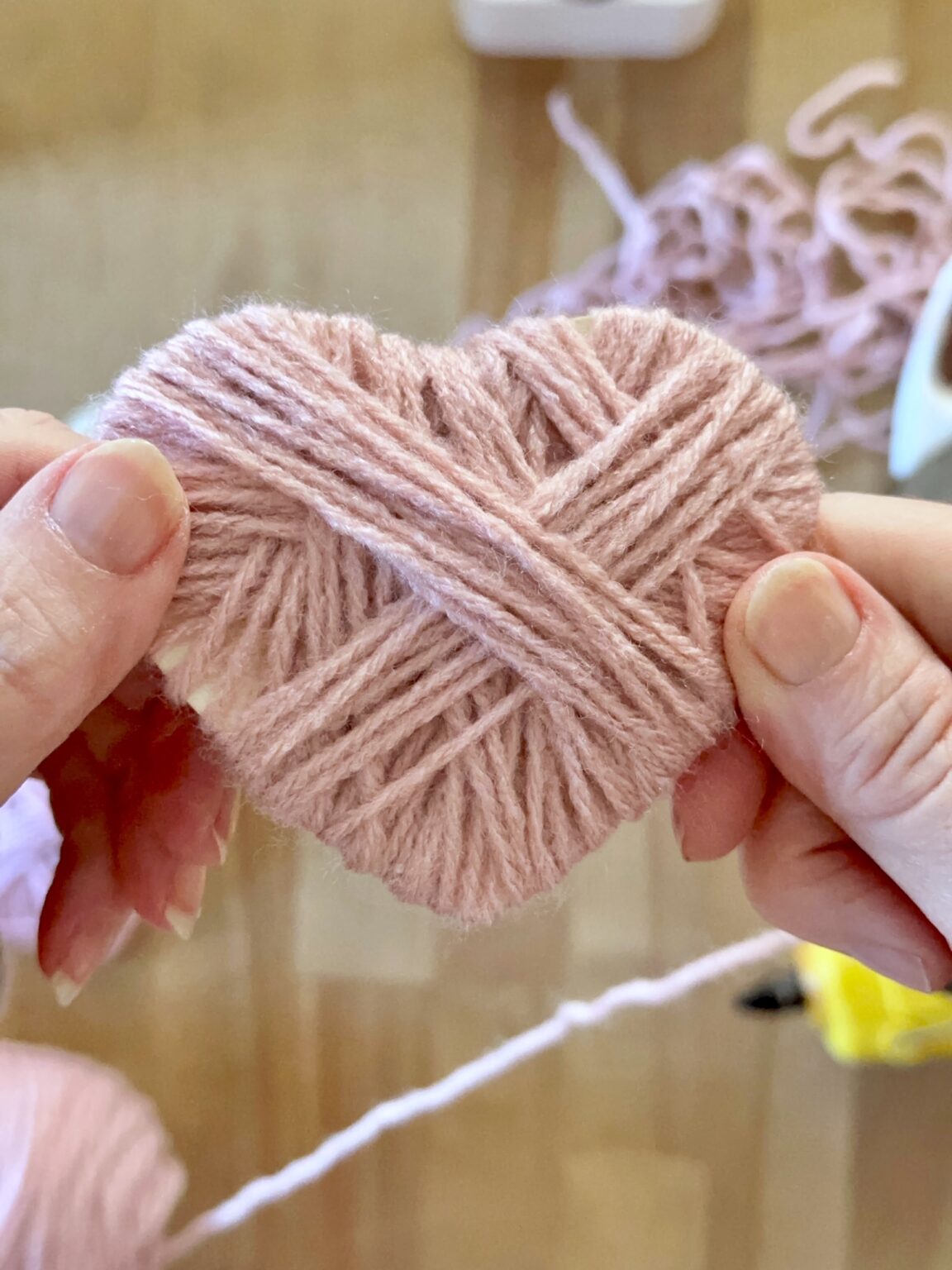 Easy DIY Yarn Heart Tree for Valentine's Day - Celebrated Nest