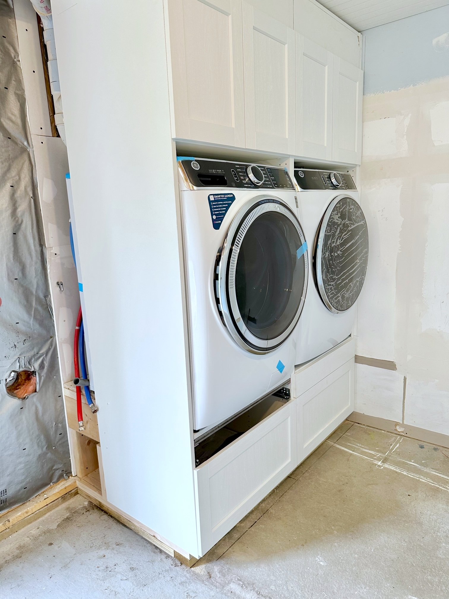 IKEA Hacks for Built-In Washer and Dryer Cabinets: Design Secrets ...