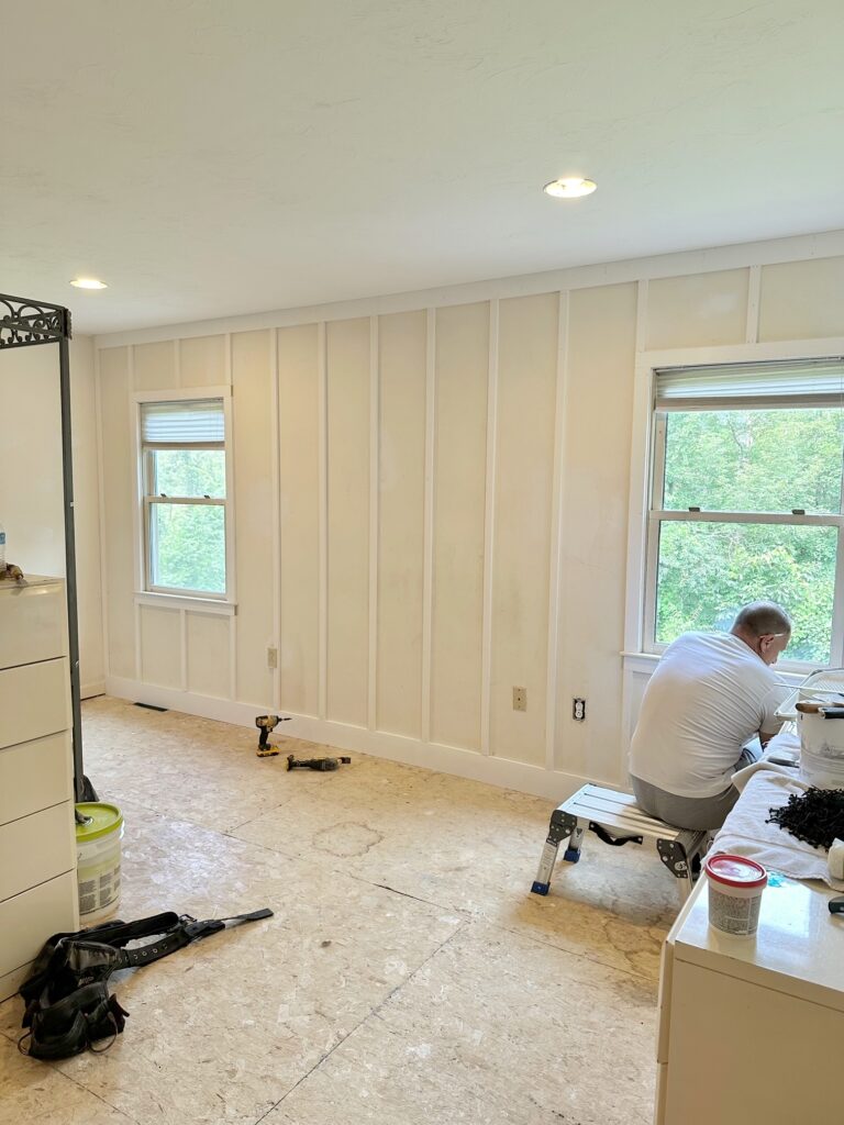 DIY Full Wall Board and Batten Wall for a High-End Look - Celebrated Nest