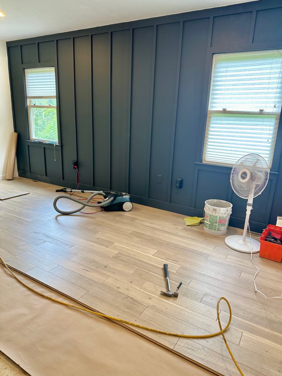 DIY Full Wall Board and Batten Wall for a High-End Look - Celebrated Nest