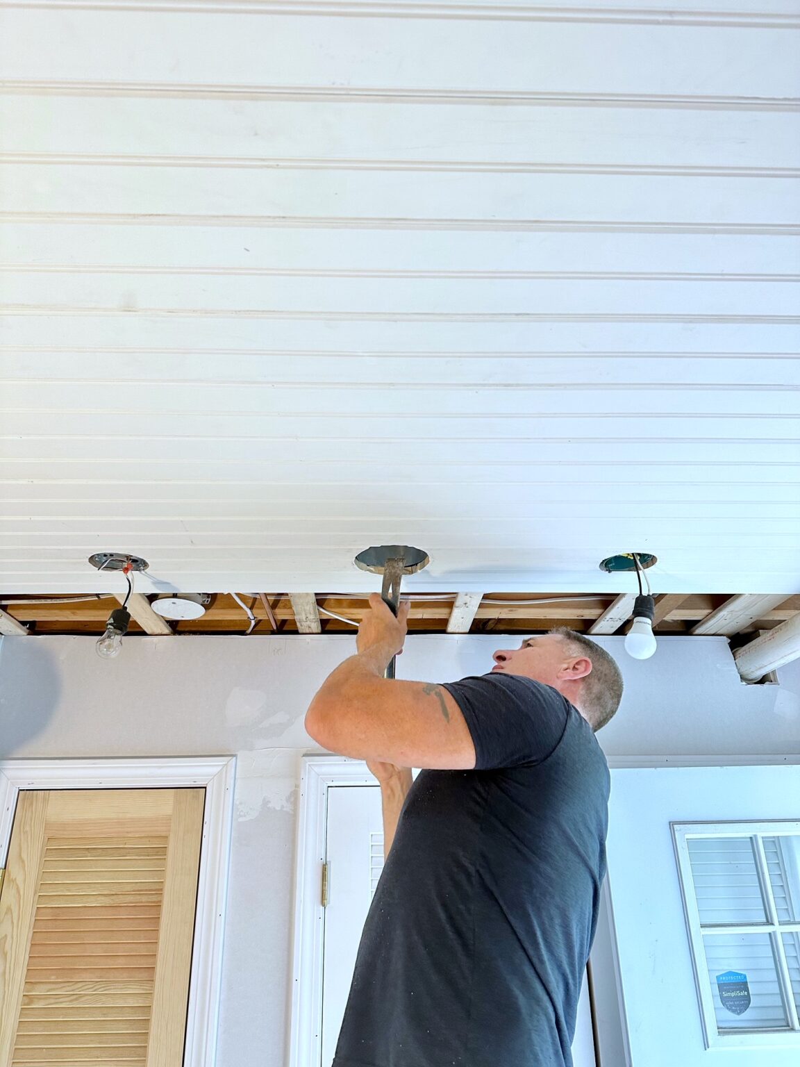 How to Install a Beadboard Ceiling Using Individual Boards (Not Panels ...