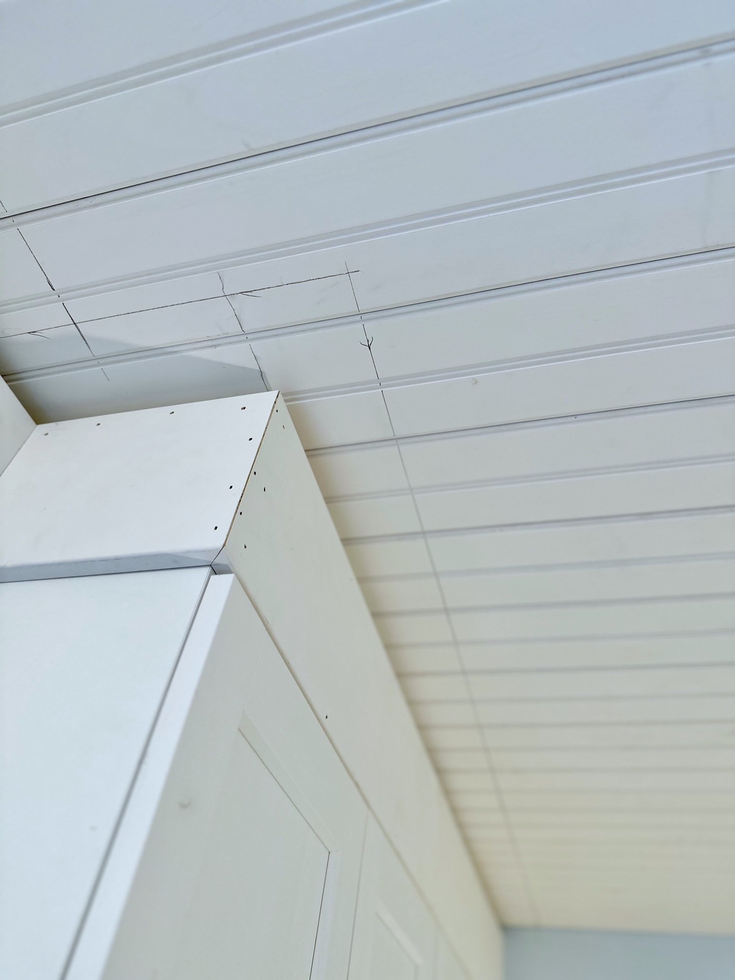 How to Install Beadboard on a Ceiling Using Individual Boards ...