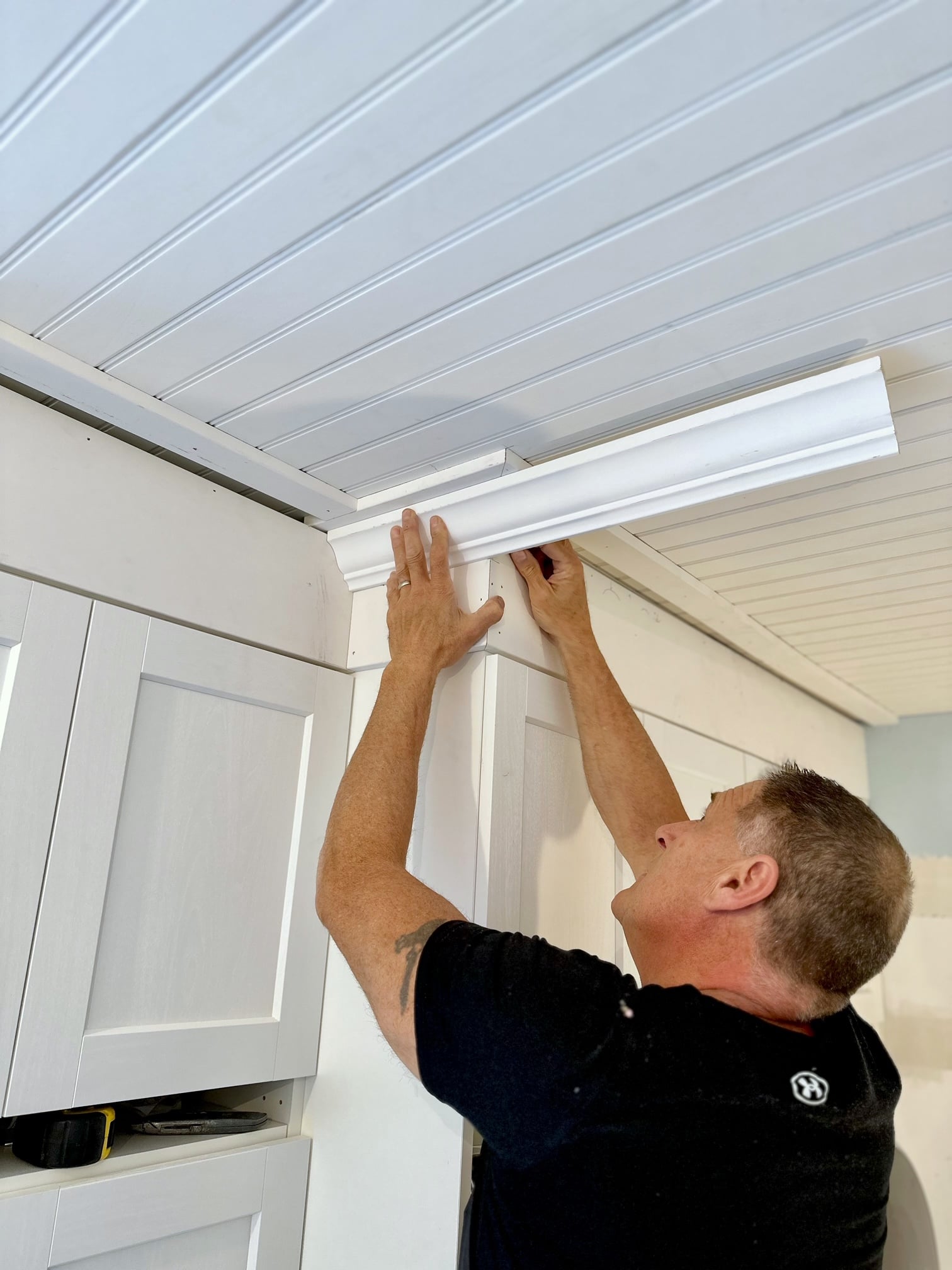 How to Install a Beadboard Ceiling Using Individual Boards (Not Panels ...