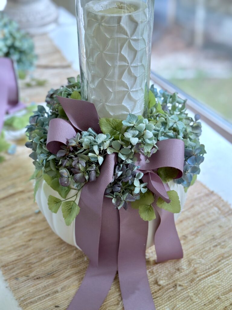 DIY Hydrangea Centerpiece For Fall - Celebrated Nest
