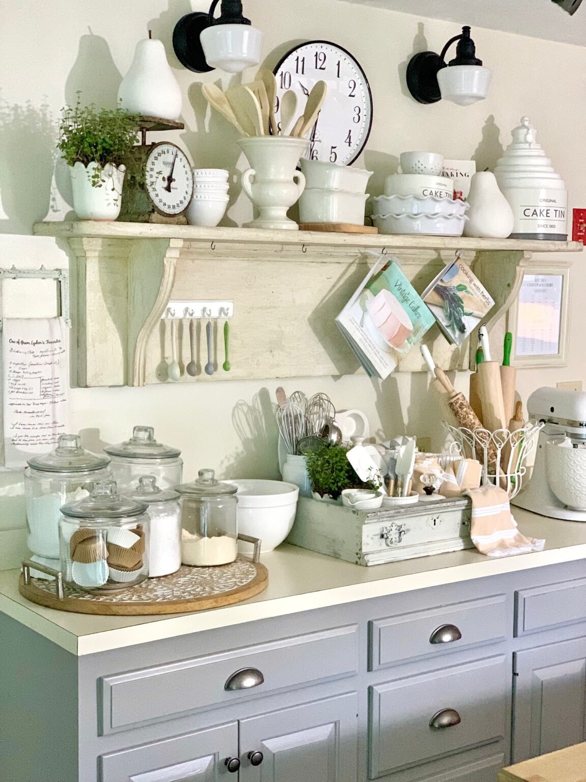 How I Repurposed Vintage Items for Stylish Kitchen Storage - Celebrated ...