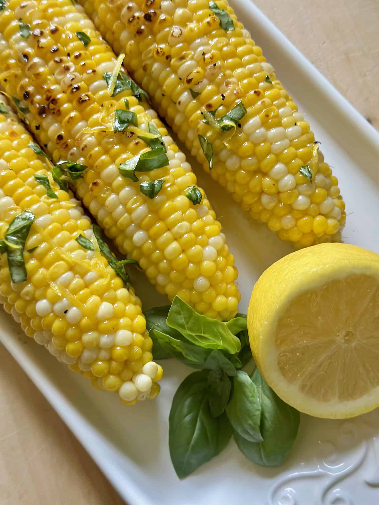 How to Make Cast Iron Corn on the Cob with Basil Lemon Butter ...